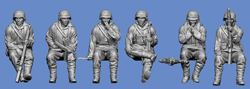 Germania-Figuren 72-WW2-0049 Ardennes 1944 Grenadiers Seated 02