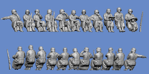Germania-Figuren 72-WW2-0185 Wehrmacht – SdKfz 7 II