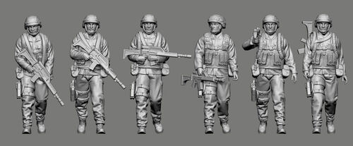 Germania-Figuren 72-CW-1118 Bundeswehr Europe Marching Group 01