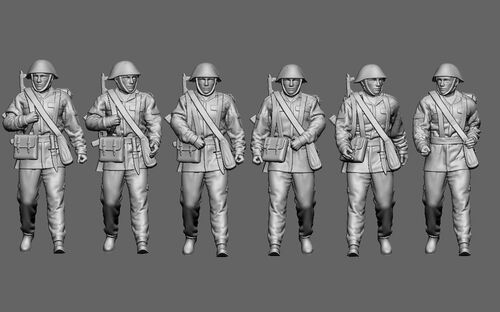 Germania-Figuren 72-CW-1205 NVA – Marching Rifle Group 01