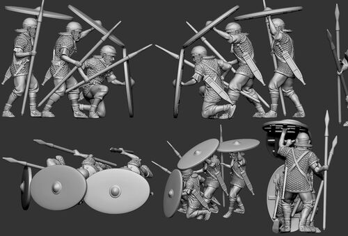 Germania-Figuren 72-AN-2009 Roman Shield Wall IV