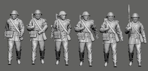 Germania-Figuren 72-CW-1206 NVA – Marching Rifle Group 02
