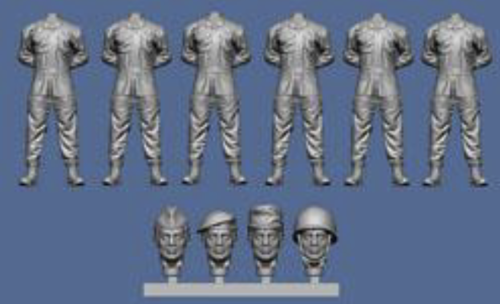 Germania-Figuren 72-CW-1032 Bundeswehr Basic Postures - Address Parka