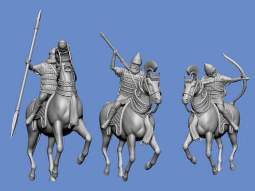 DISCONTINUED Germania-Figuren 72-AN-1106 Assyrian Cavalry With Spear And Bow