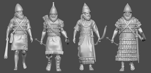Germania-Figuren 72-AN-1105 Marching Archers And Slingers