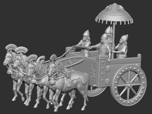 Germania-Figuren 72-AN-1108 King's Four-Horse Chariot