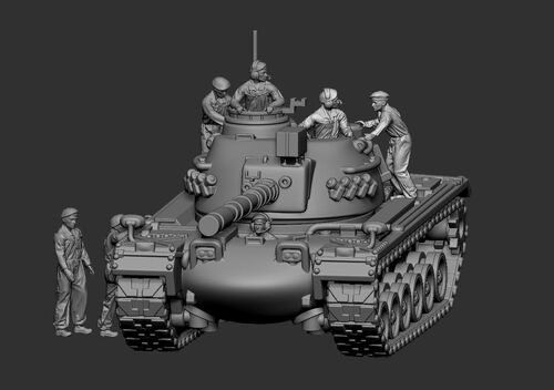 Germania-Figuren 72-CW-1005 Tank Crew Of The 1970s