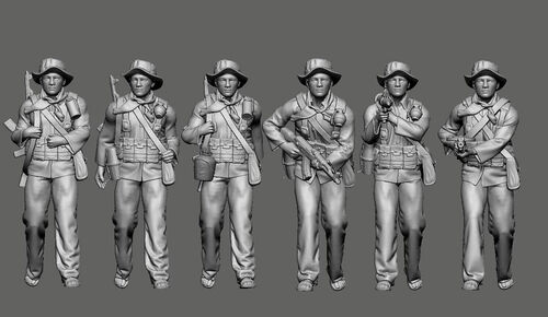 Germania-Figuren 72-CW-2049 Vietnam - Marching Vietcong