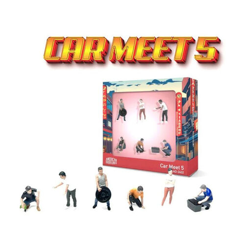 American Diorama 2432 Figures Set Car Meet No.5 Set