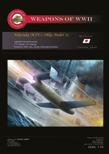 Model Hobby 0051 Yokosuka MXY-7 Ohka Model 11 + Szkielet I Oszklenie Kabiny