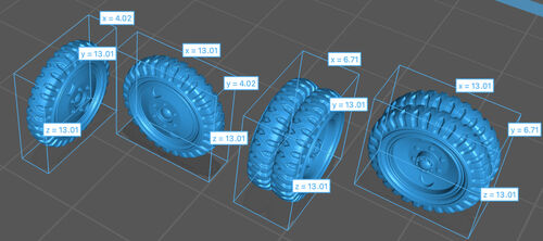 EMP3D 72012174-87 ZiS-6 - Zestaw 6 kół