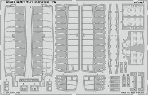 NEW! Eduard 325003 Supermarine Spitfire Mk.Vb - Landing Flaps (for Kotare Kits)