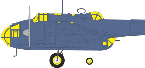 Eduard EX1175 Handley Page Hampden TB Mk.I - Mask Set (for ICM Kits)