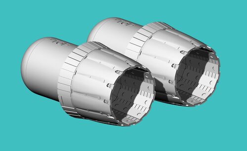 NEW! rise144models 102 Boeing F-18 E/F/G - OPEN Exhaust (for Revell Kits)