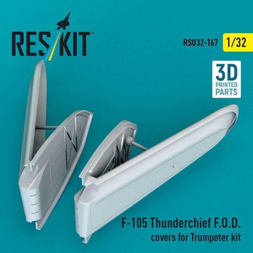 RES/KIT U32-0167 Republic F-105 Thunderchief - F.O.D. Covers (for Trumpeter Kits / 3D-Printed)