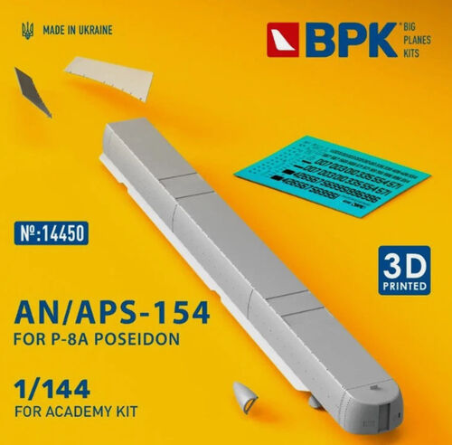 NEW! Big Planes Kits 14450 AN/APS-154 Advanced Airborne Sensor for Academy P-8 A Poseidon Kit (3D-Printed)