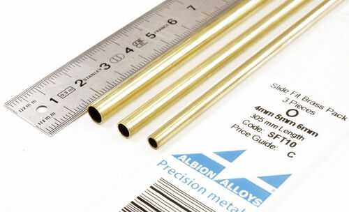 Albion Alloys SFT10 Slide Fit Brass Pack 4.0, 5.0 & 6.0 mm (3 pcs)