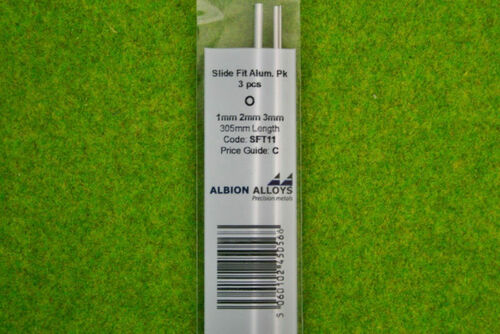 NEW! Albion Alloys SFT11 Slide Fit Aluminium Pack 1.0, 2.0 & 3.0 mm (3 pcs)
