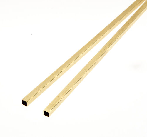 Albion Alloys SB4M Square Brass Tube 6.35 x 6.35 mm x 305 mm (1 pc/1 sztuka)
