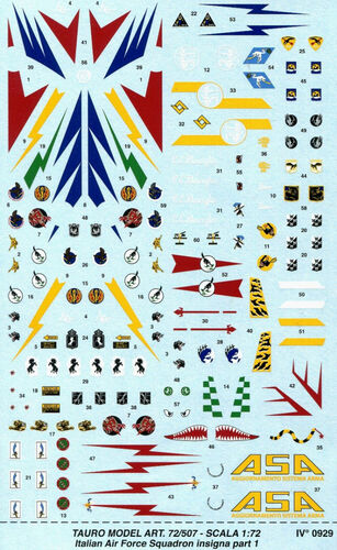 TAURO MODEL 72-507 F-104 / Tornado / G-91 R / T/ Y in AMI Service - Squadron Insignia