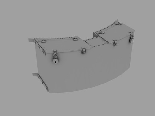 PanzerArt RE35-064 Stowage bin for Tiger I Tank (Kursk Battle)