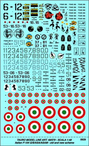 TAURO MODEL 48-570 Lockheed / Fiat / Alenia F-104 G/S/ASA/ASA-M in AMI Service