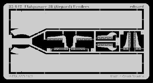 Eduard 35642 Flakpanzer 38 (Gepard) fenders ALAN