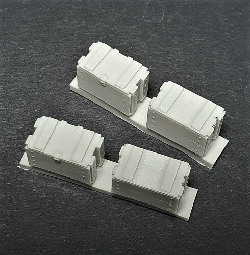 PanzerArt RE35-689 US Ammo wood boxes for 81mm mortar