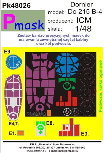 Pmask PK48026 Dornier Do 215 B-4 (ICM)