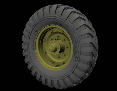 PanzerArt RE35-612 Fordson WOT 6 Road wheels (Dunlop)