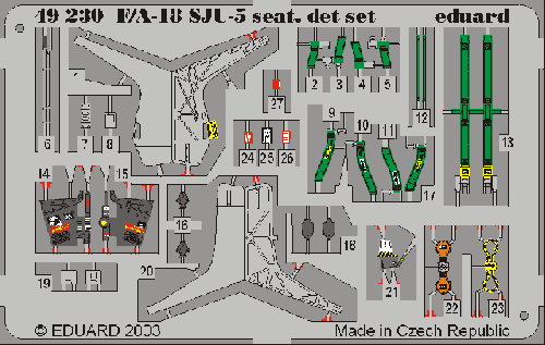 DISCONTINUED Eduard 49230 F-18 C ejection seat HASEGAWA