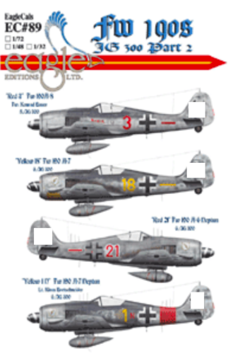 Eagle Editions D89-72 Fw 190s JG 300 Vol. 1 Part 2