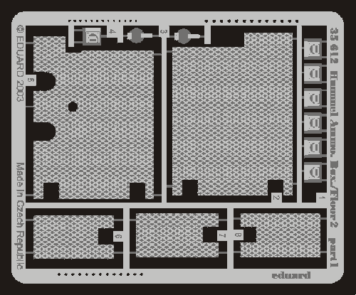 Eduard 35612 Hummel Ammo. Box/Floor 2 DRAGON