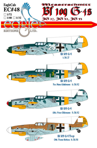 Eagle Editions D48-32 Bf 109 G-4s