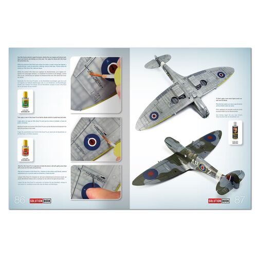 NEW! AMMO of Mig Jimenez 6536 Solution Book 34 - Black Edition - How To Paint Late WWII RAF Aircraft