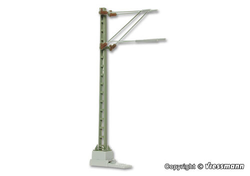 Viessmann 4113 Słup trakcyjny z podwójnym wysięgnikiem - 99 mm