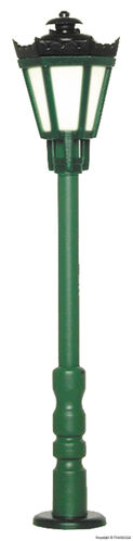 Viessmann 6072 Latarnia parkowa zielona - LED białe ciepłe (56 mm)