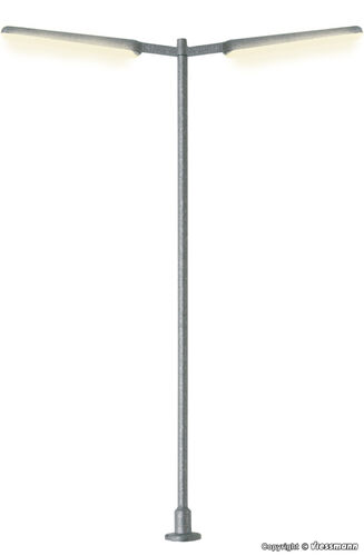NEW! Viessmann 6099 Latarnia uliczna dwuramienna - LED (87 mm)