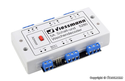 Viessmann 5280 Przełącznik wieloprotokołowy i dekoder zwrotnic
