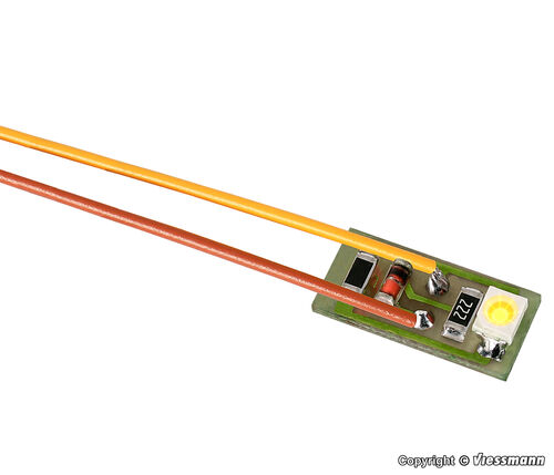 Viessmann 6007 Oświetlenie mieszkań - 1 x LED żółty (10 szt.)