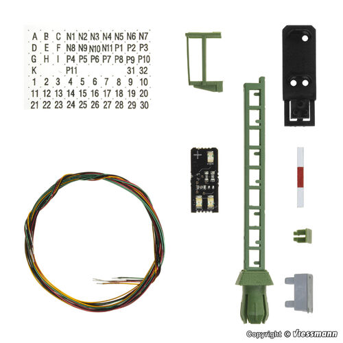 NEW! Viessmann 6732 Sygnalizator świetlny Zestaw - Hp0, Hp1, Hp2