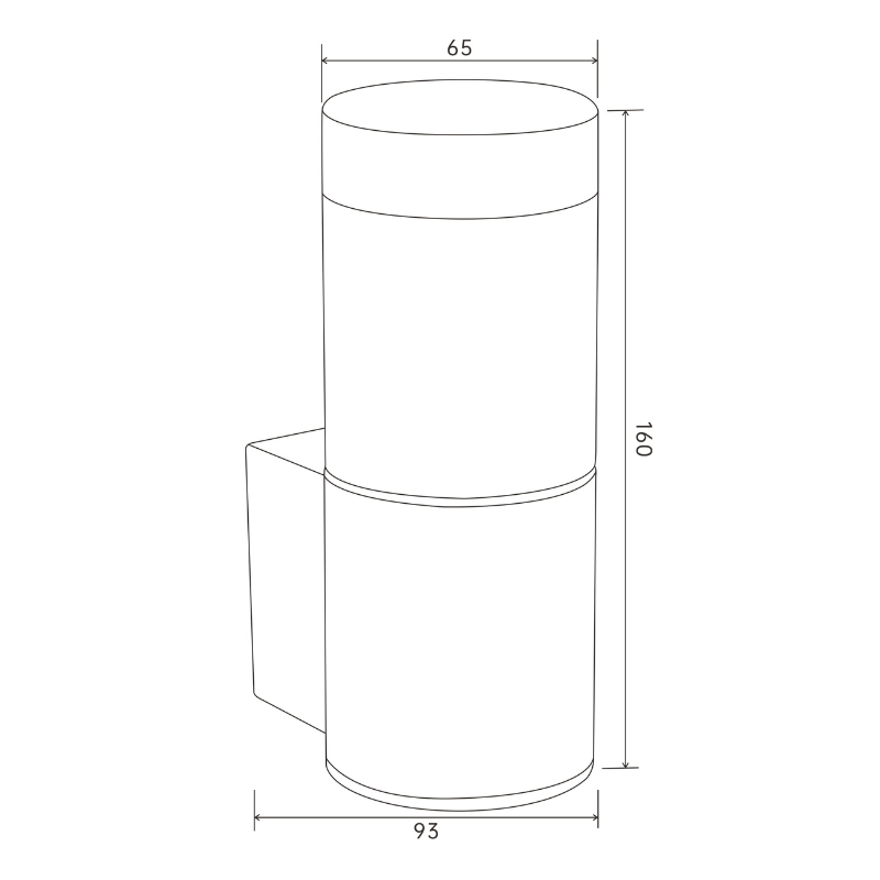 MEGGA, LIRA-ACR SPOLJNA L. 1R GU10 SWH, 014274