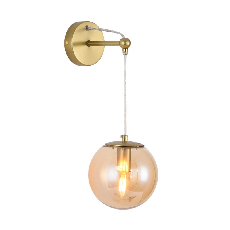 MEGGA,ZIDNA SV GLOBE BRUSHED GOLD 1XE14, 014159
