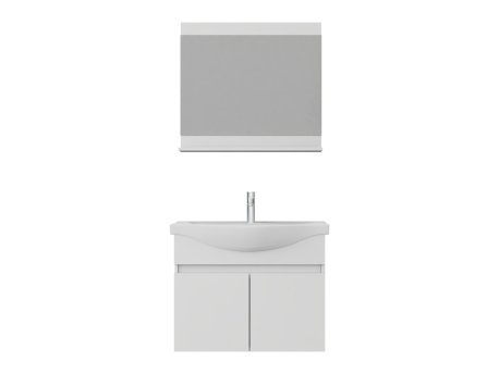 HANAH HOME Set kupatilskog nameštaja (2 komada) Mare 80 Matte White