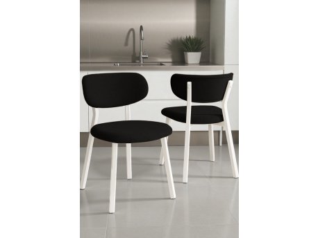 HANAH HOME Set stolica (6 delova) Toldy Black White