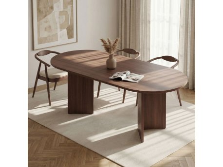 HANAH HOME Rasklopivi trpezarijski sto Sorell Milano Walnut