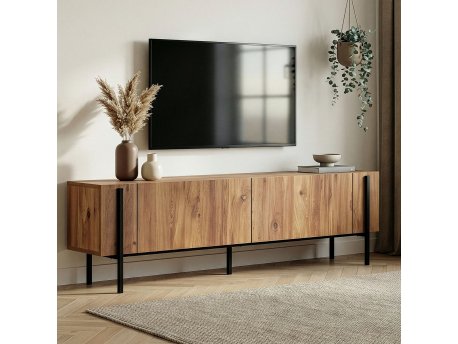HANAH HOME TV Polica Nexus Atlantic Pine Black