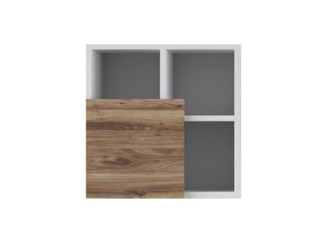 HANAH HOME Višenamenski ormar Abra Left Up Walnut White