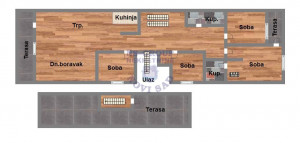 Petosoban stan u izgradnji u Petrovaradinu 108m2