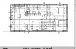 Petrovaradin-Trosoban stan 73 m2 sa Dvorištem na Top Lokaciji-065/385 8880